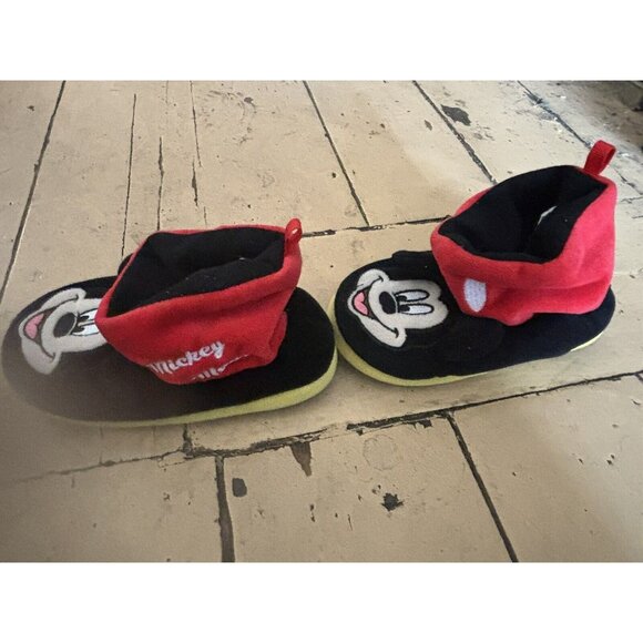 Disney | Shoes | Mickey Mouse Slippers Toddlers Size 8 Slip Ons | Poshmark